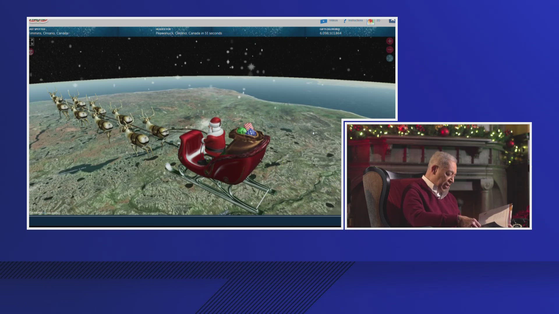 3News' Leon Bibb reads 'The Night Before Christmas' along with NORAD's ...