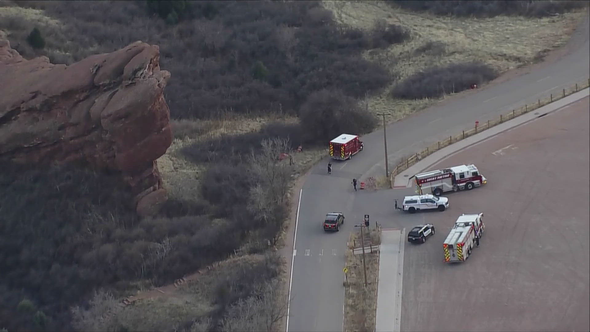 Red Rocks hiker rescued, with critical injuries