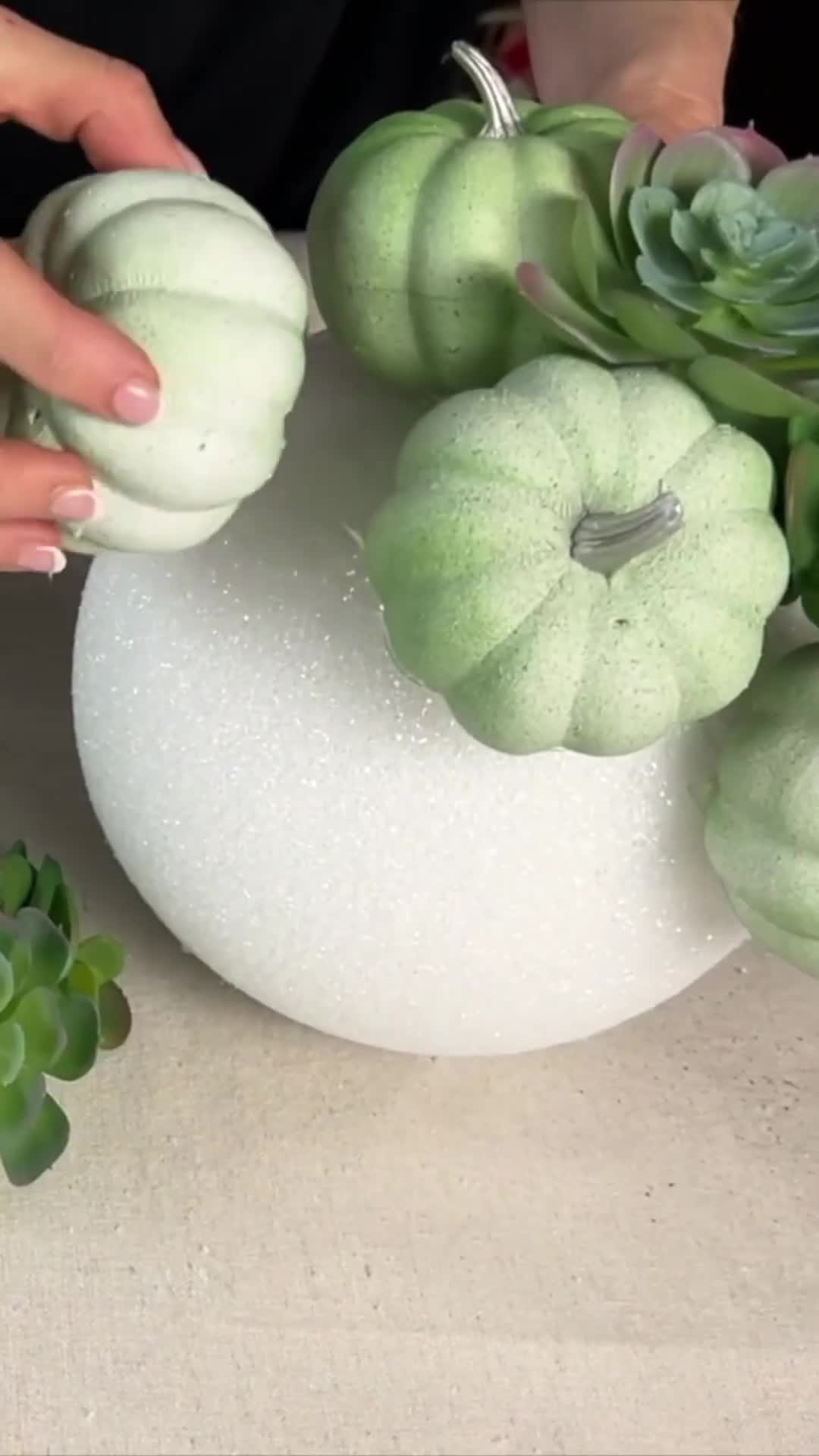 Grab some mini pumpkins from Dollar Tree 🎃