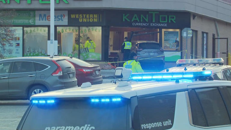 Pedestrian dead after vehicle crashes into building: Toronto police