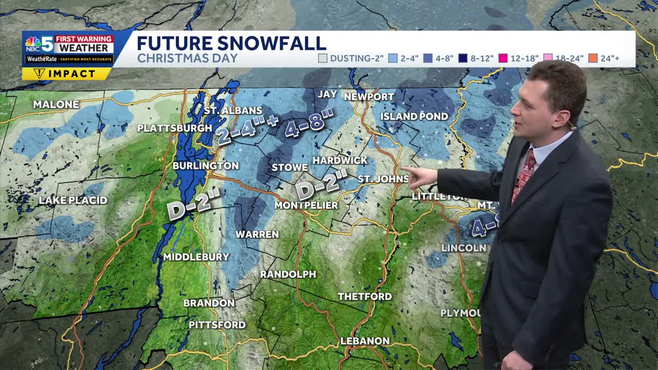 More snow likely for Christmas Day followed by bitter cold (12-24-25)