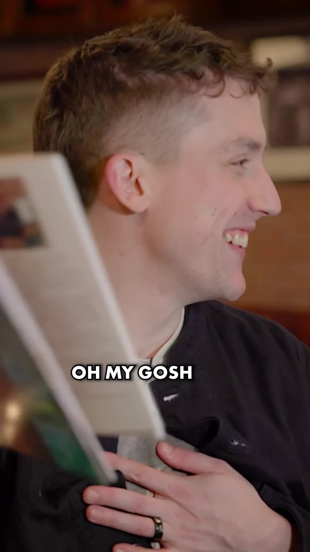 Adults read The Very Hungry Caterpillar: A heartwarming surprise at lunch!