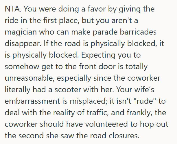 Hubby gave his wife’s coworker a ride home, but when he asked her to ...