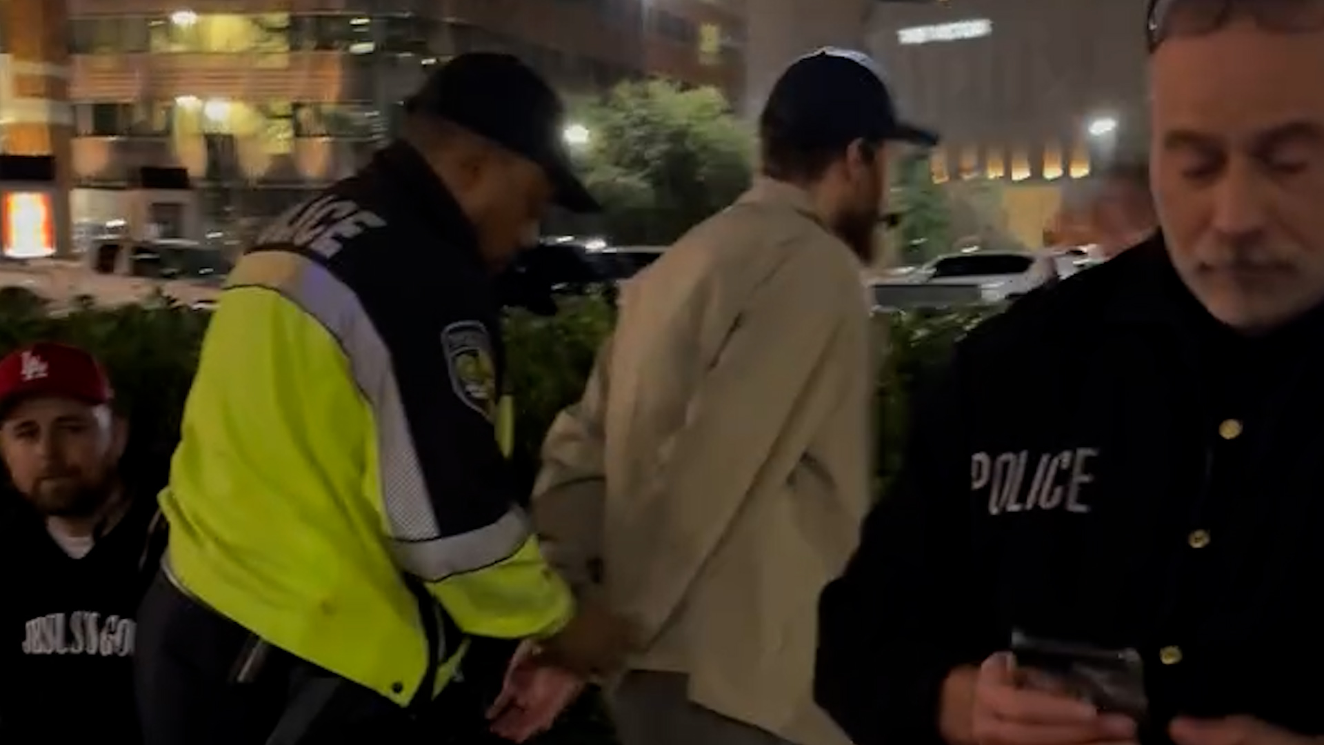 Dallas police handcuff street preachers outside arena