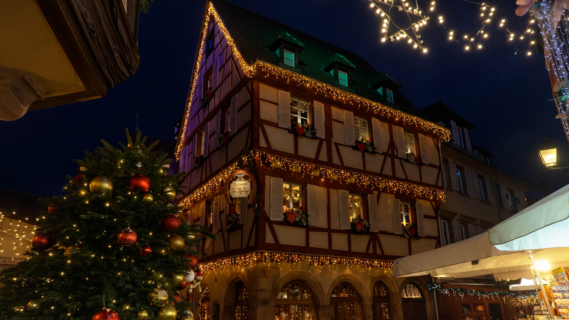 Colmar France: Magical Christmas evening (4K)