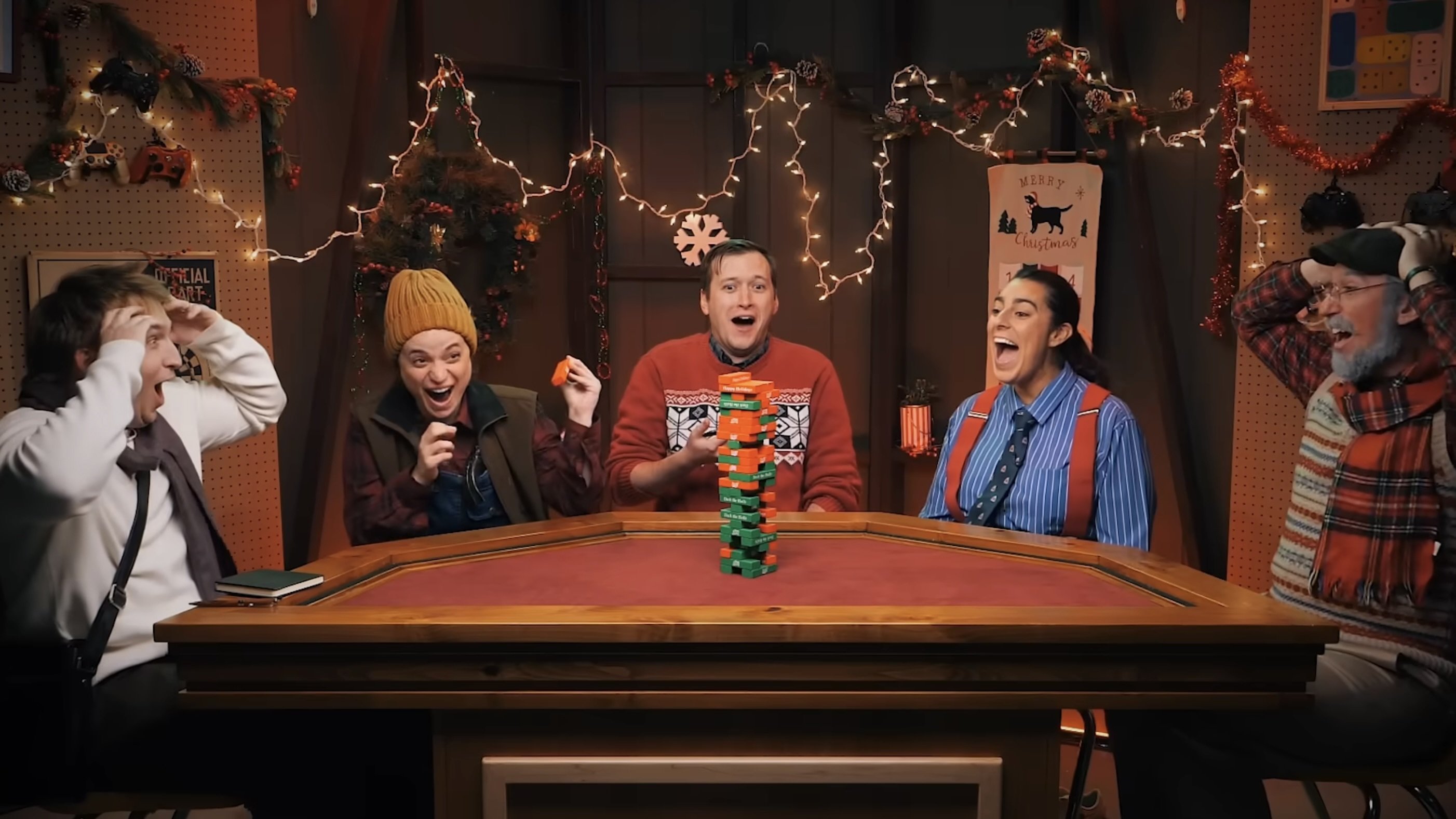 My new favorite Christmas movie is Smosh playing deadly Jenga