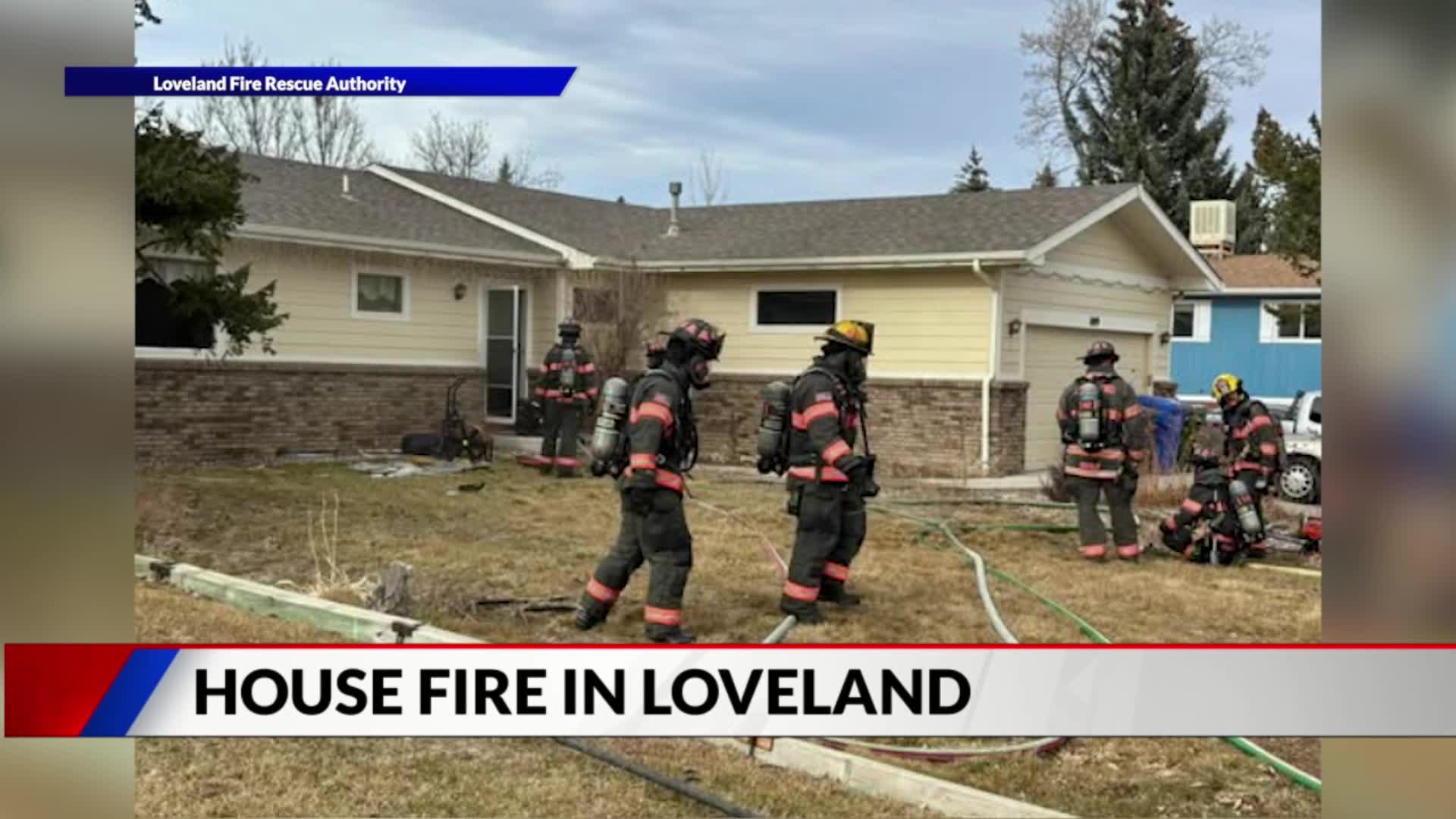 Resident rescued through window during house fire