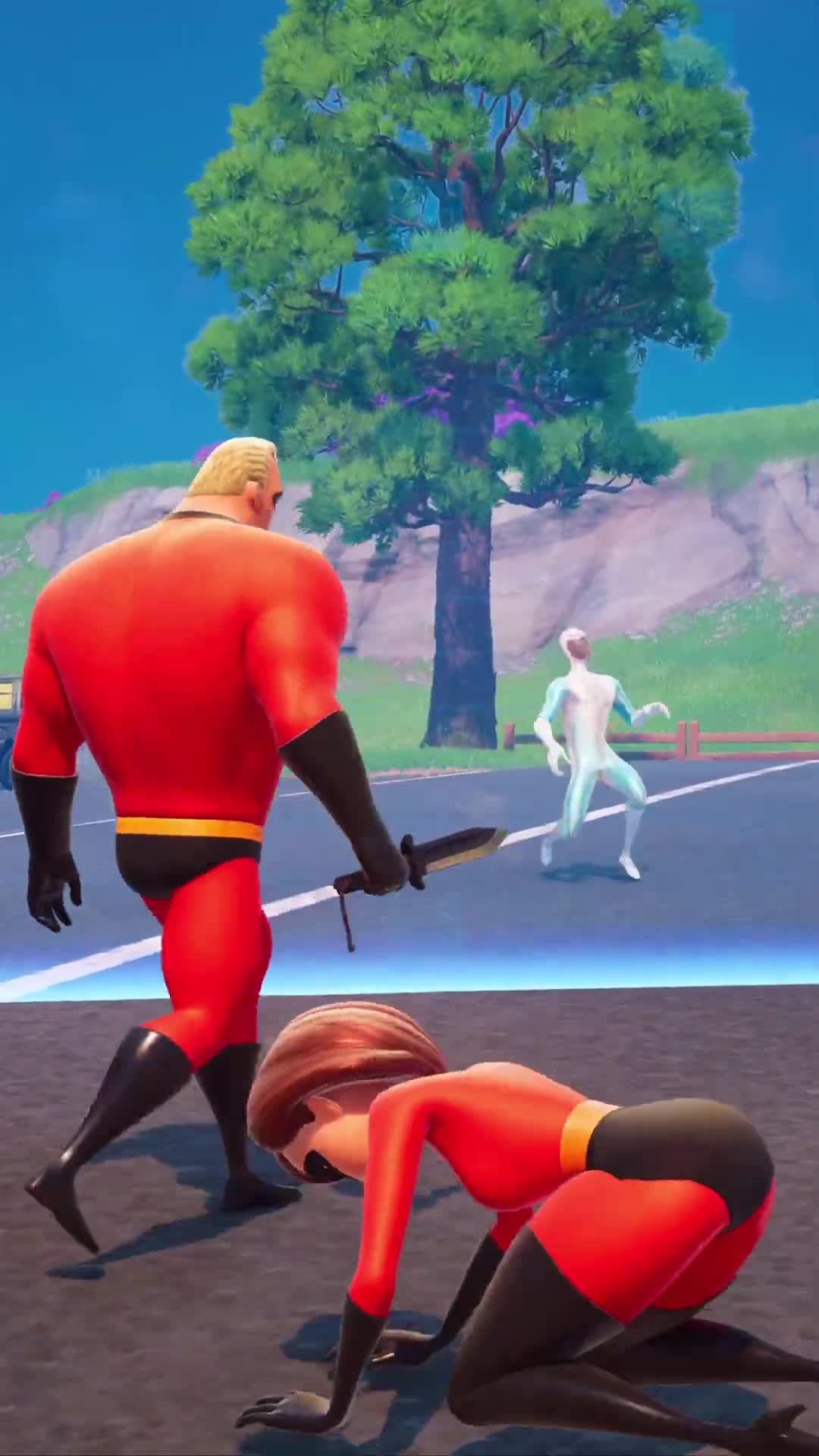 Frozone saved Elastigirl. But then! 😏😱 #shorts