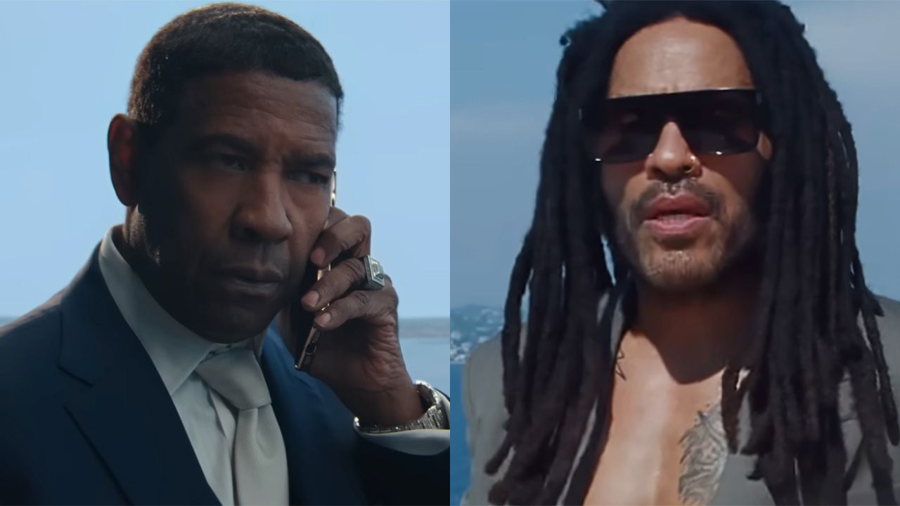 I had no idea Lenny Kravitz and Denzel Washington were so bromantic ...
