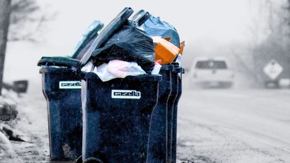 Trash collection delayed in many Maine communities due to storm