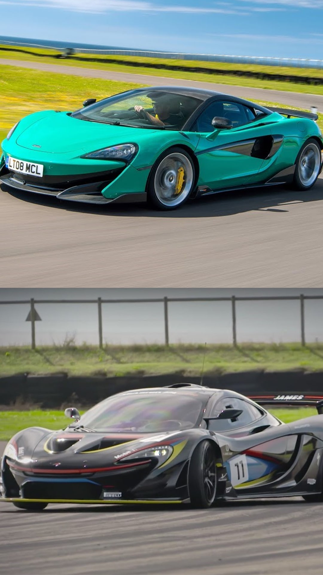 McLaren 600LT v/s McLaren P1 GTR