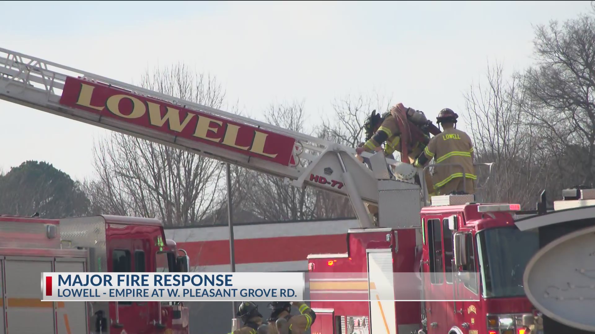 Major fire response at Lowell business