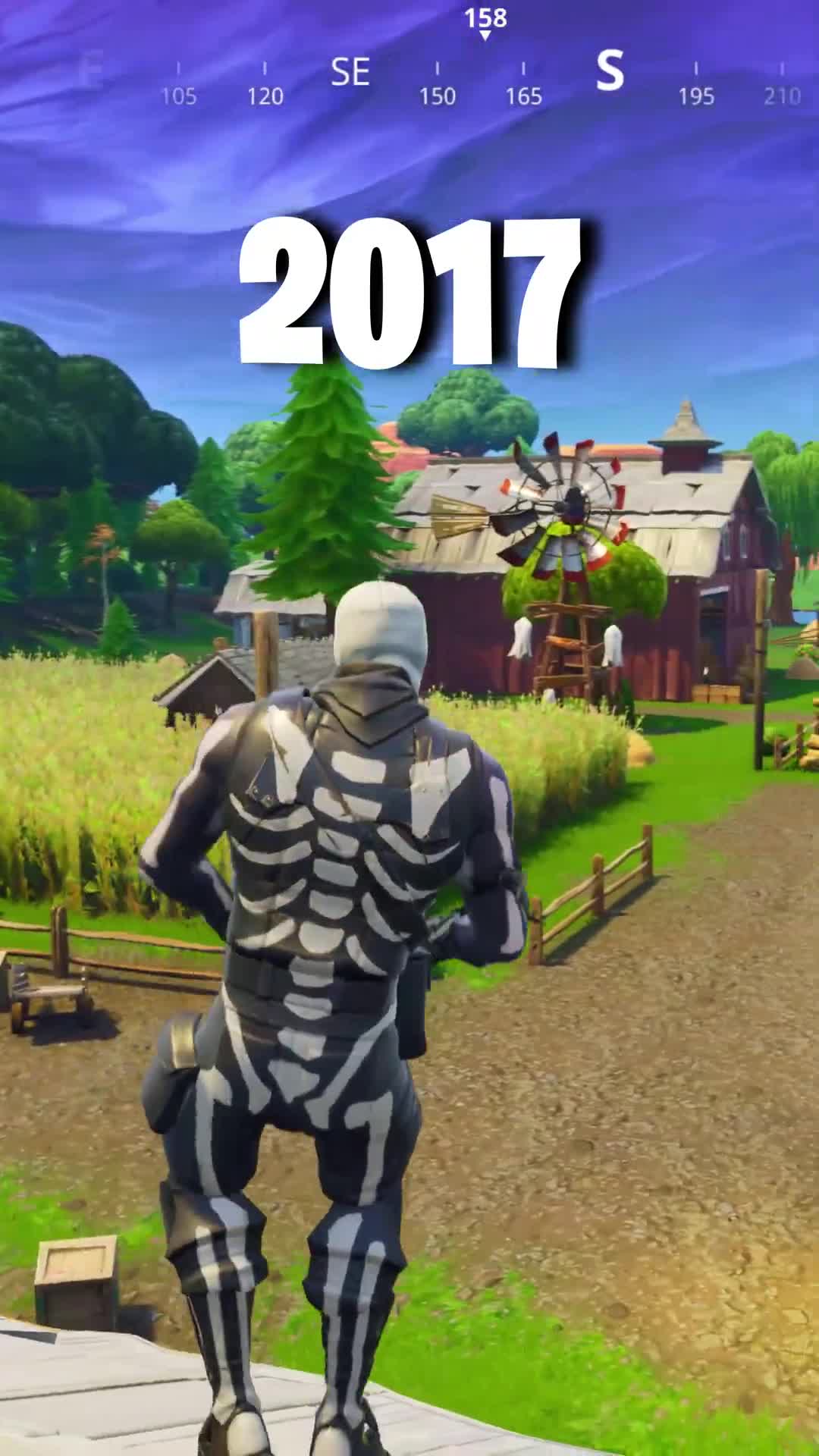 Fortnite in 2023 vs 2017! 😳😱 #shorts