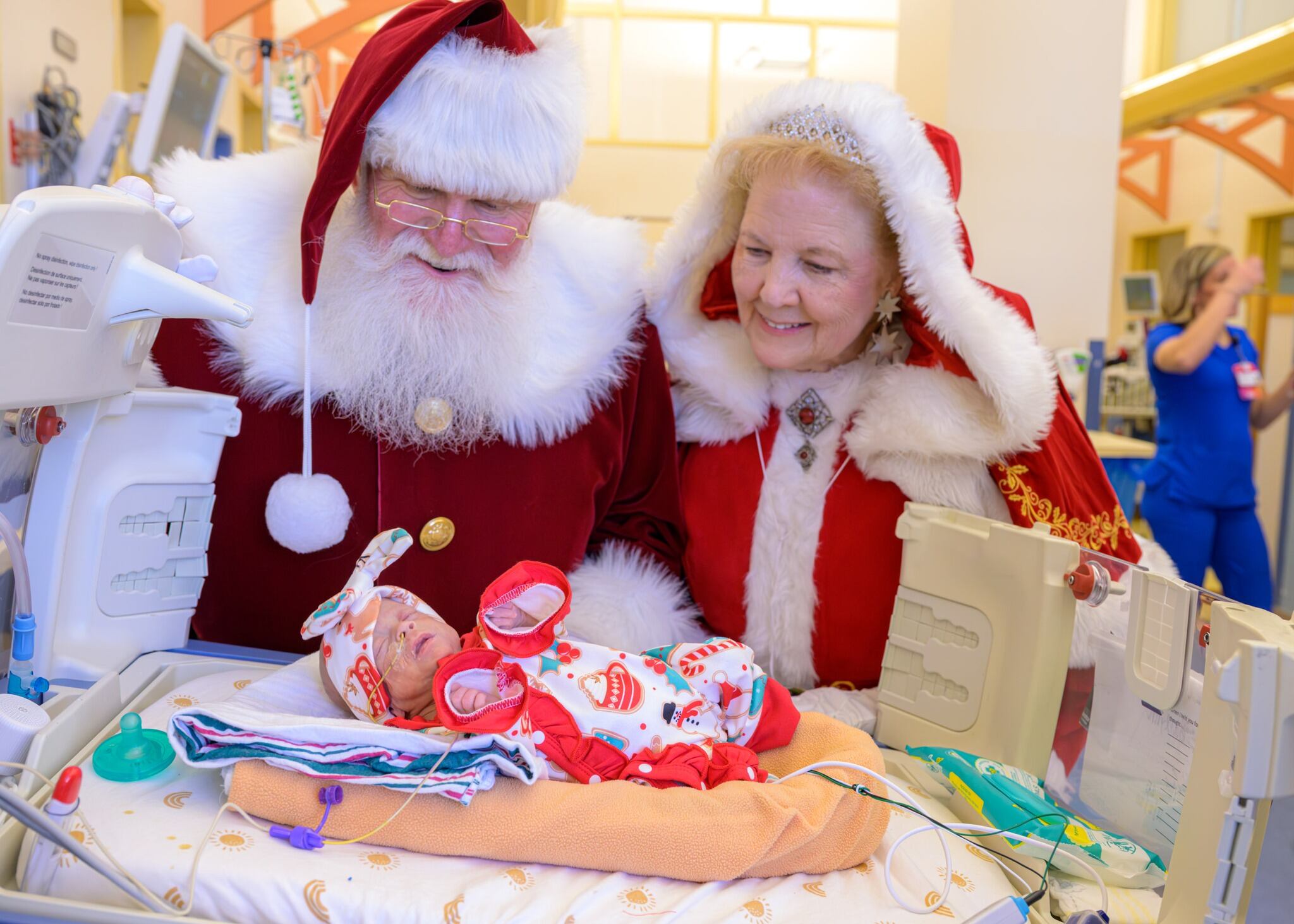 Look: Santa, Mrs. Claus visit Prisma Health NICU babies