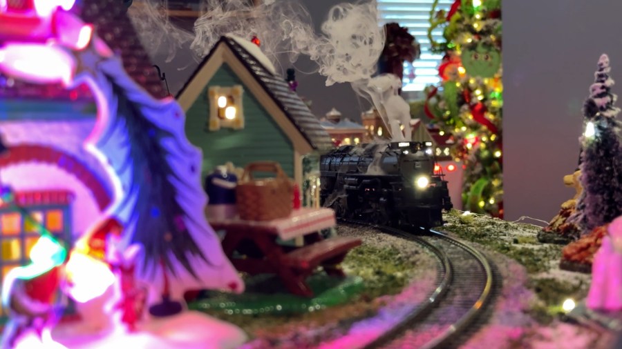 Woman spreads joy with sprawling Christmas village in her basement