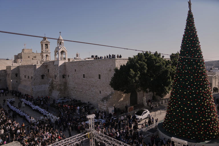 Faithful return to Bethlehem and Pope Leo XIV celebrates his first ...