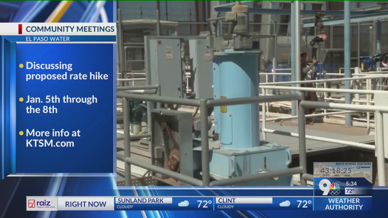 Community meetings to discuss El Paso Water rate hike