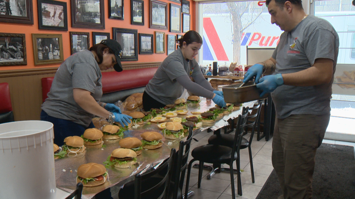 Calgary restaurant donates hundreds of burgers to those in need