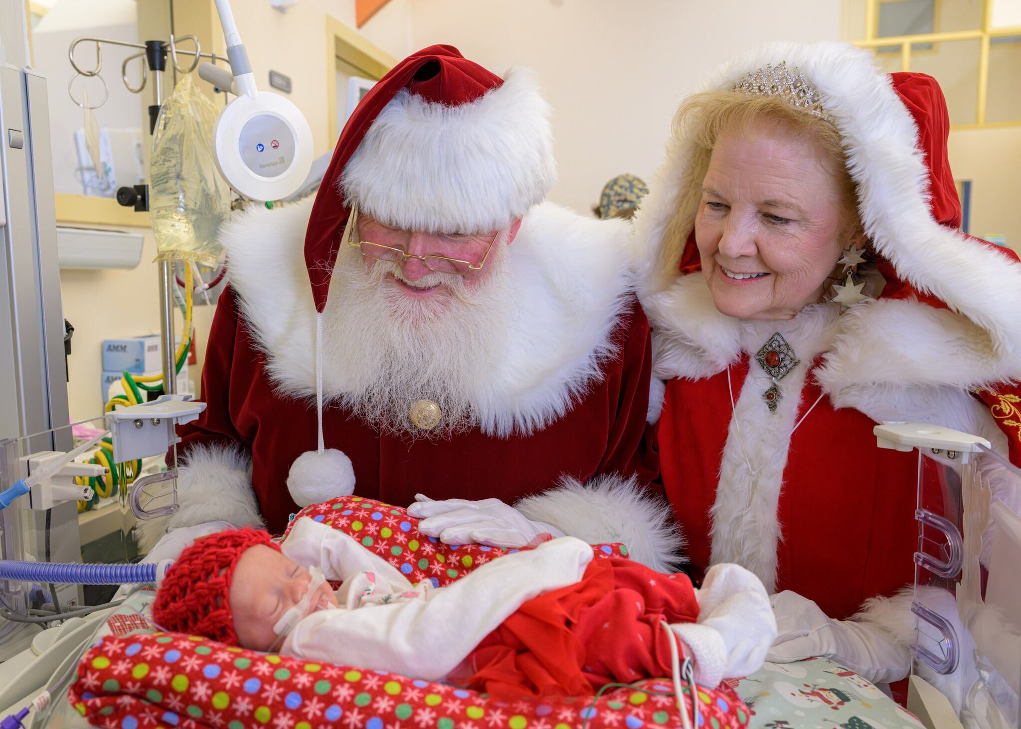 Look: Santa, Mrs. Claus visit Prisma Health NICU babies