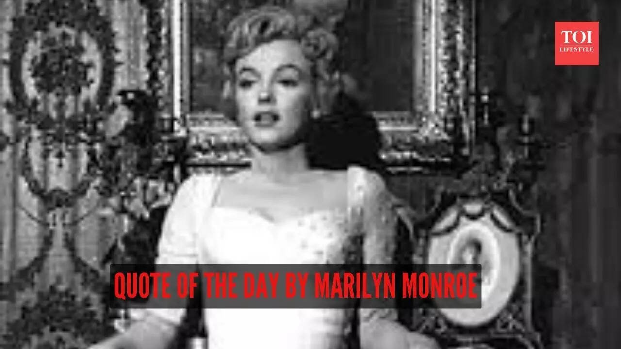 Quote of the day by Marilyn Monroe: “I believe that everything happens ...