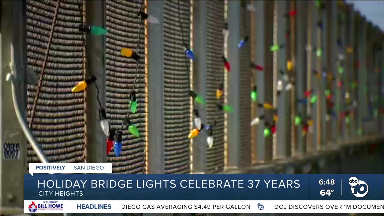 Holiday bridge lights celebrate 37 years