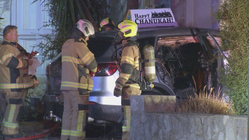 Rabbi’s family evacuated after car firebombed on Christmas morning