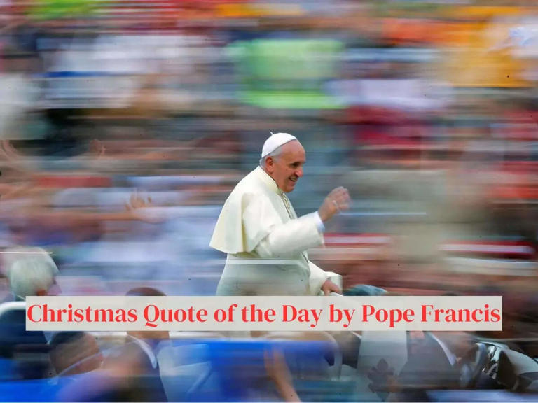 Christmas quote of the day by Pope Francis: 'A little bit of mercy ...