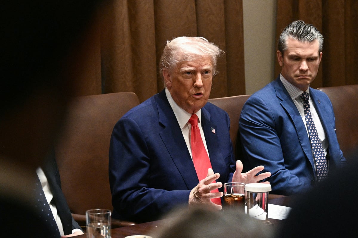 Trump defends Hegseth and addresses bizarre late-night call to Atlantic ...