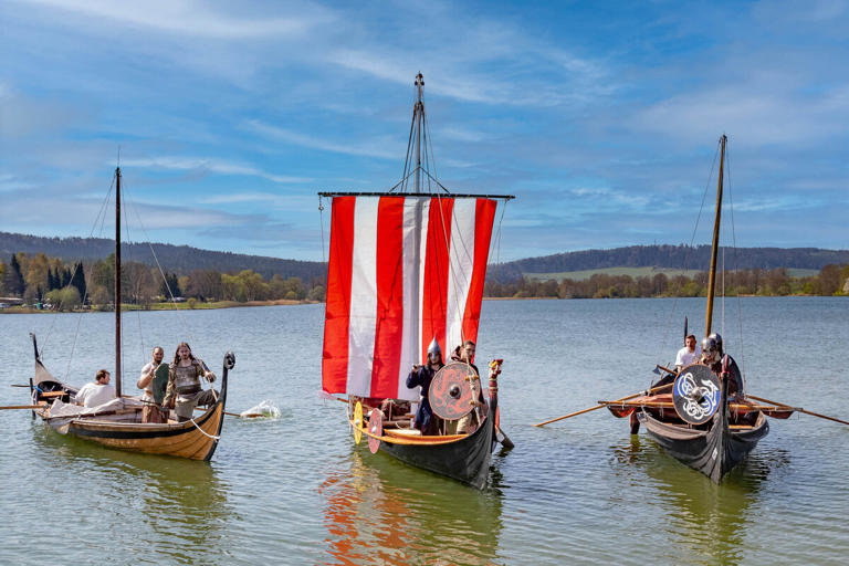 Wikinger-Schiffe auf sächsischem See: Was geht hier denn ab?