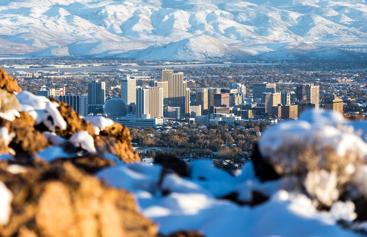 Here’s how often Reno gets a white Christmas