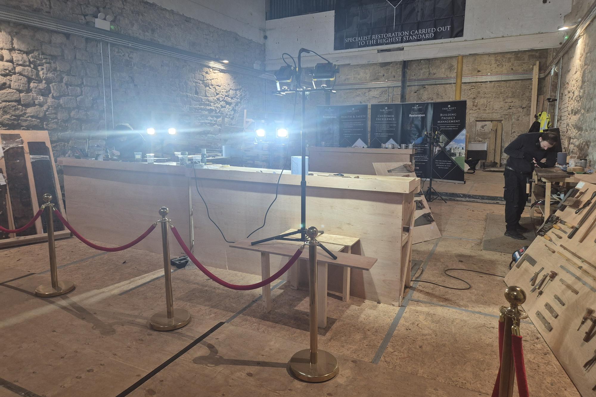 Conservation work under way after medieval floorboards discovered at ...