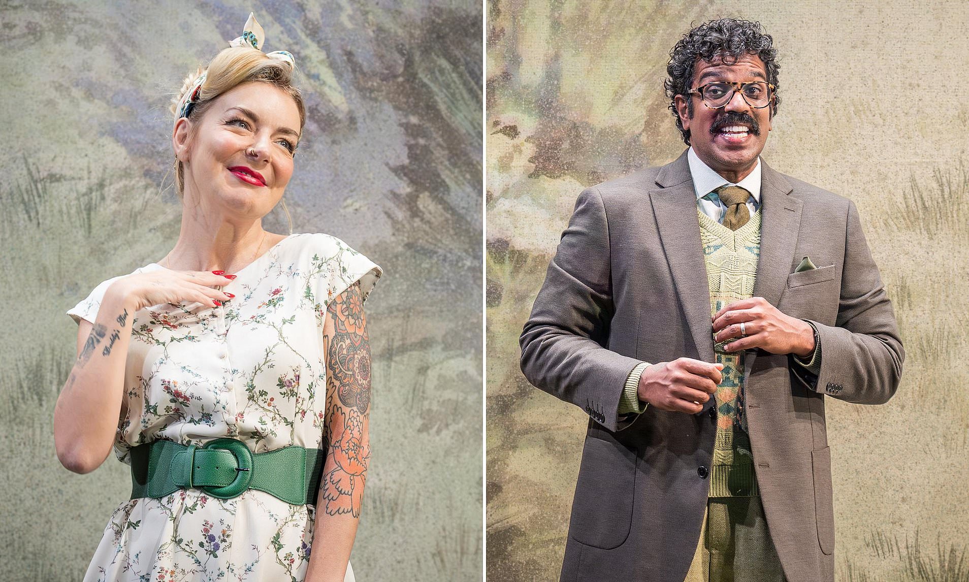 Sheridan Smith and Romesh Ranganathan get into character in first look ...