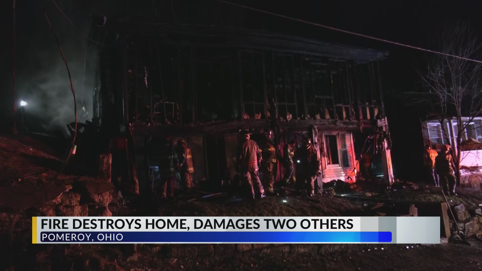 Fire spreads to three buildings in Pomeroy, Ohio