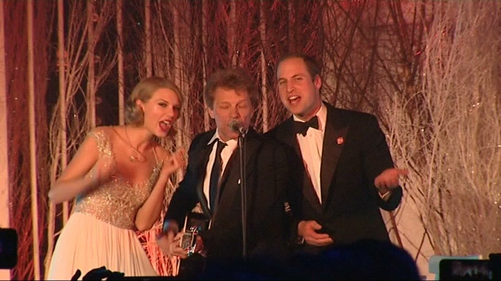 Watch: Prince William sings on stage with Taylor Swift and Jon Bon Jovi