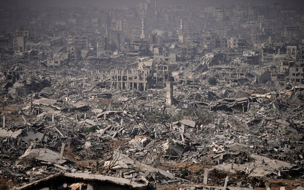 Report: Israel agrees to US demand to pay for massive Gaza rubble ...