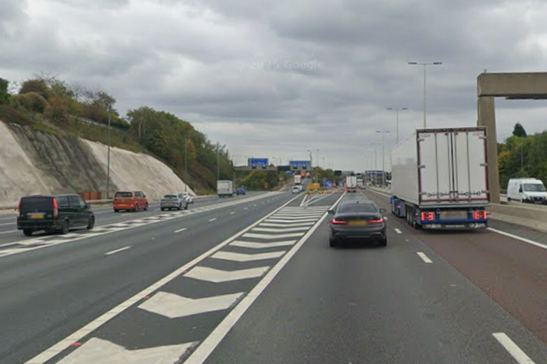 M62 horror as drivers witness man being attacked in back of van