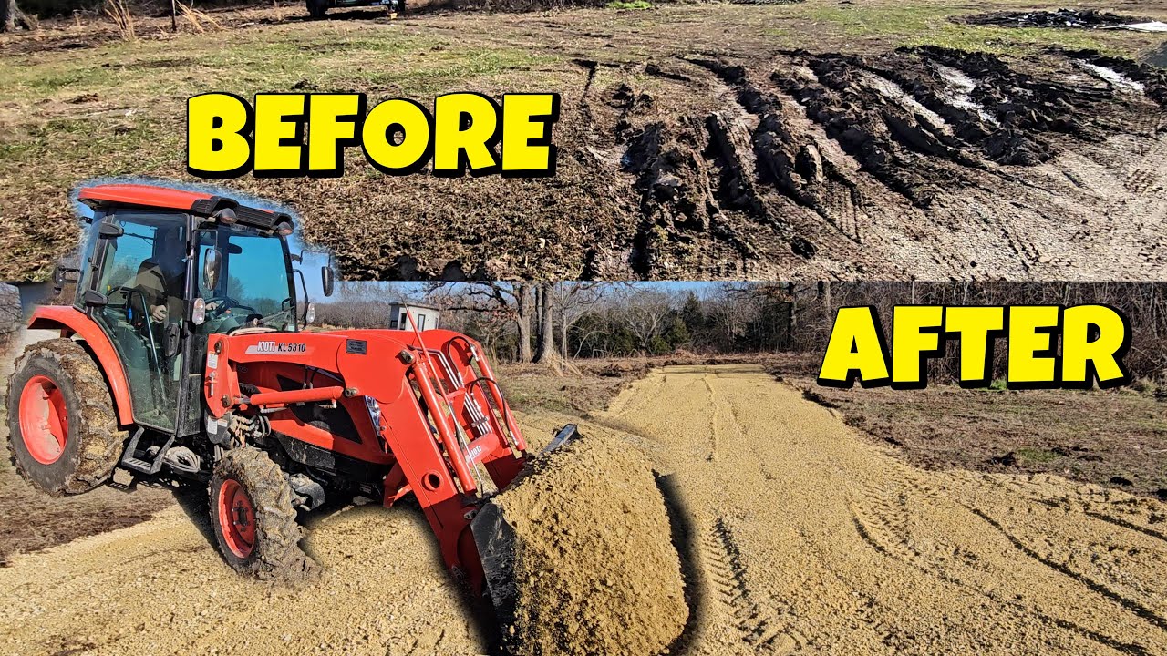 How to build a smooth gravel driveway like a pro using your tractor