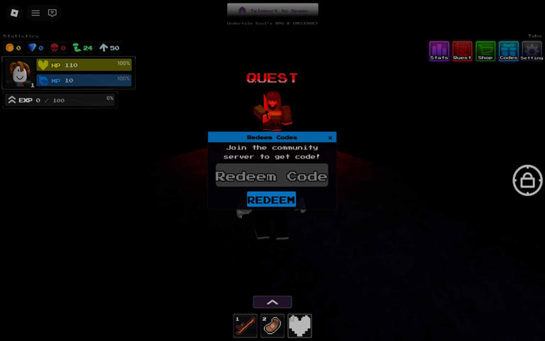 Undertale Soul's RPG X [DUSTSWAP] codes (January 2026)