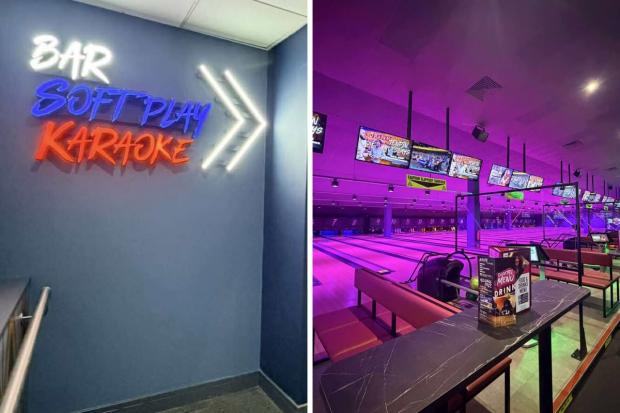 Bowling alley offering much more shows off striking new look after £1 ...