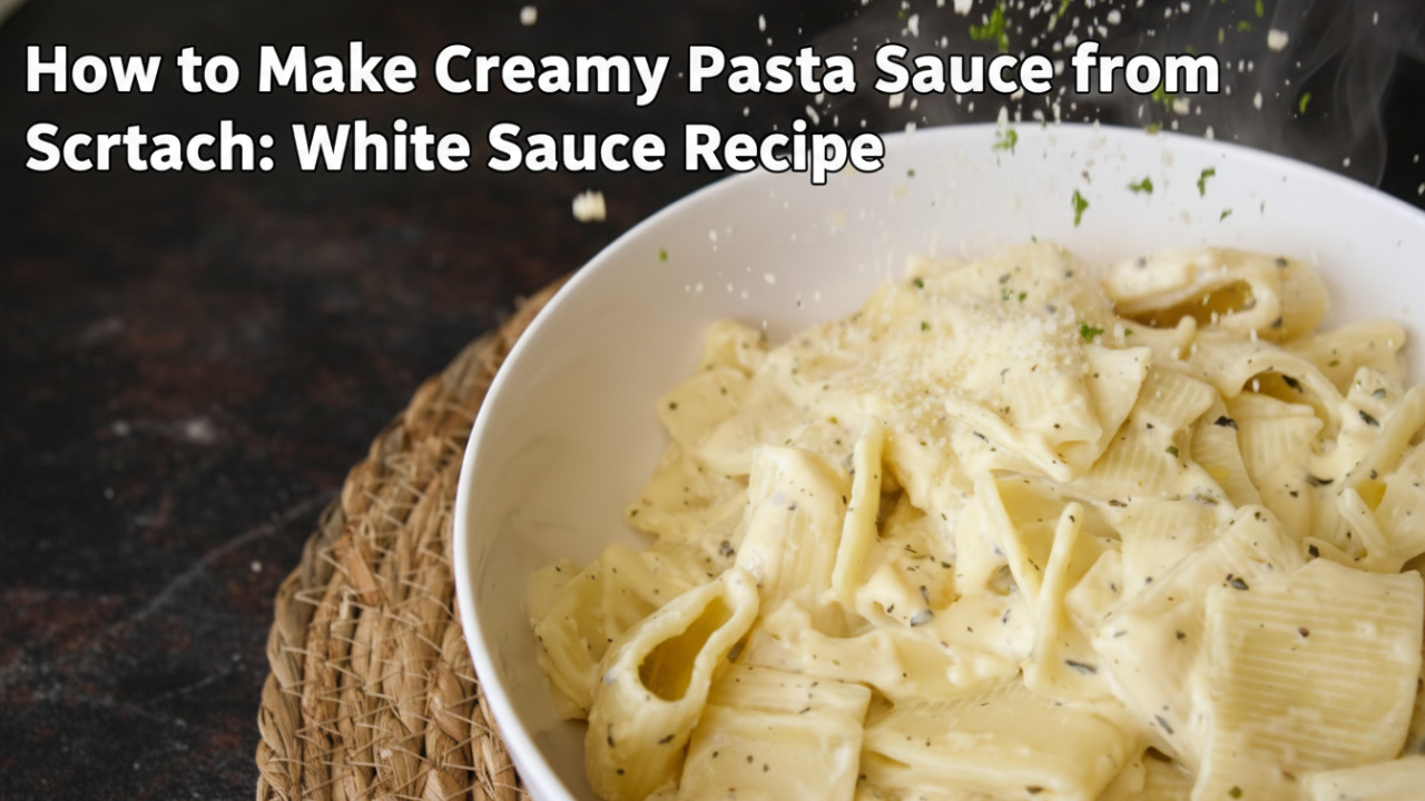 How to make creamy pasta sauce from scratch: White sauce recipe