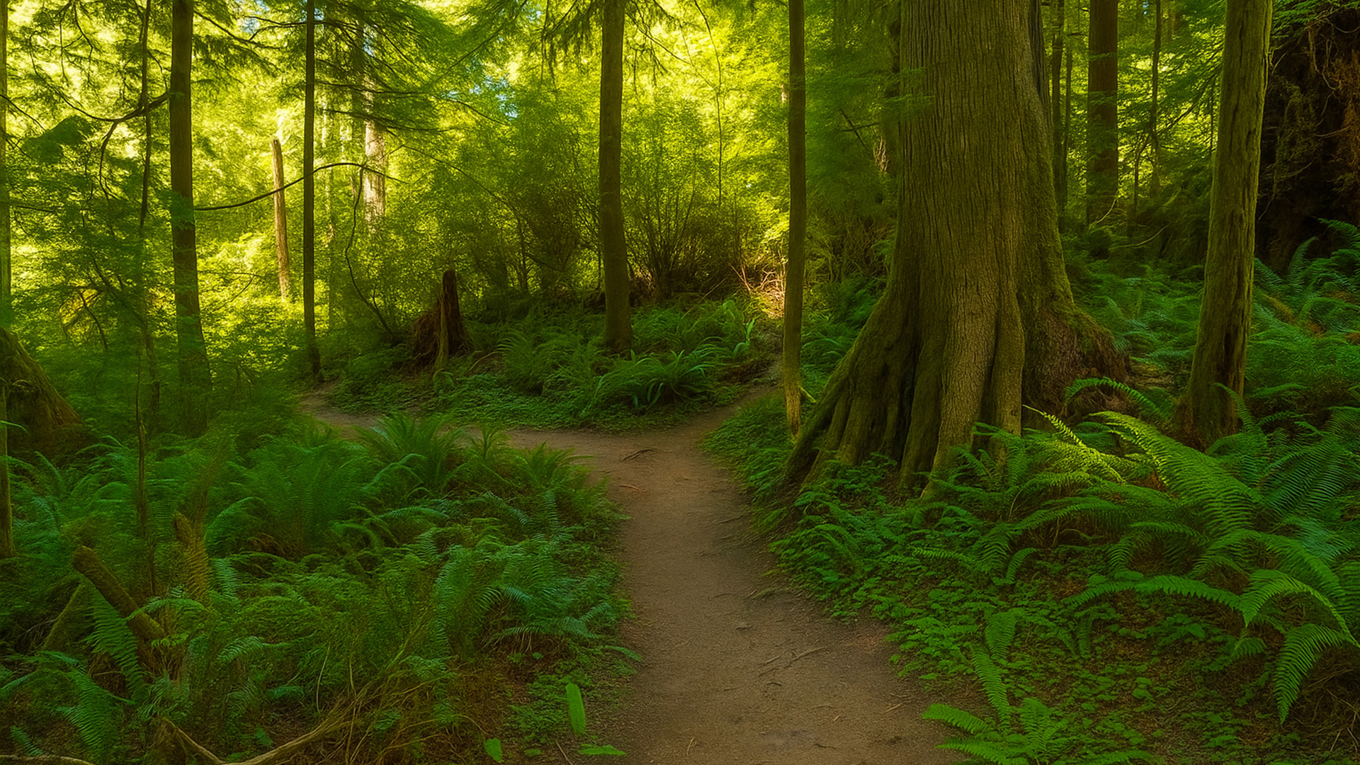 Sendero entre secuoyas: Boy Scout Tree Trail en 4K