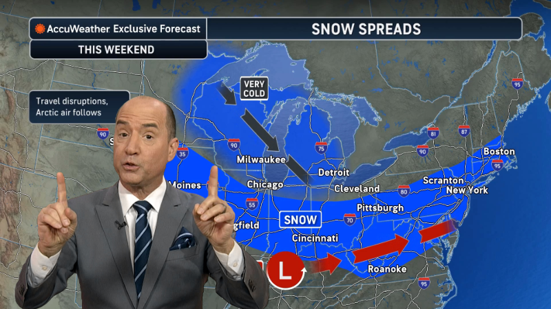 Snow coming for the Midwest and Northeast this weekend