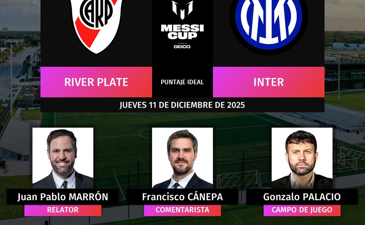 River vs Inter de Milán, hoy por la Messi Cup: a qué hora y por dónde ver