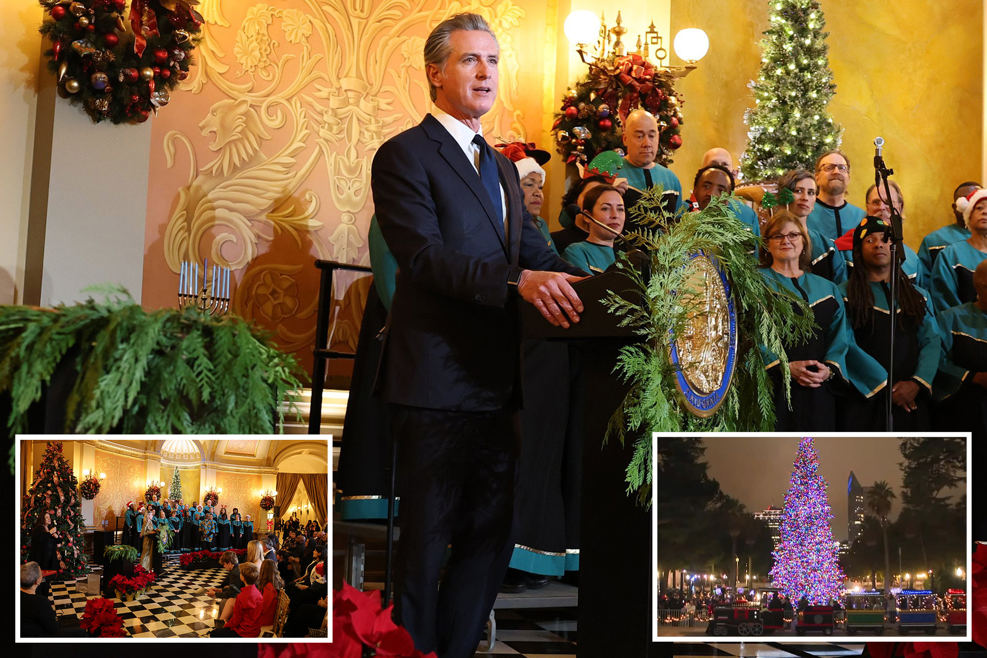 Gov. Newsom torched for leaving out 'Christmas' from tree lighting post