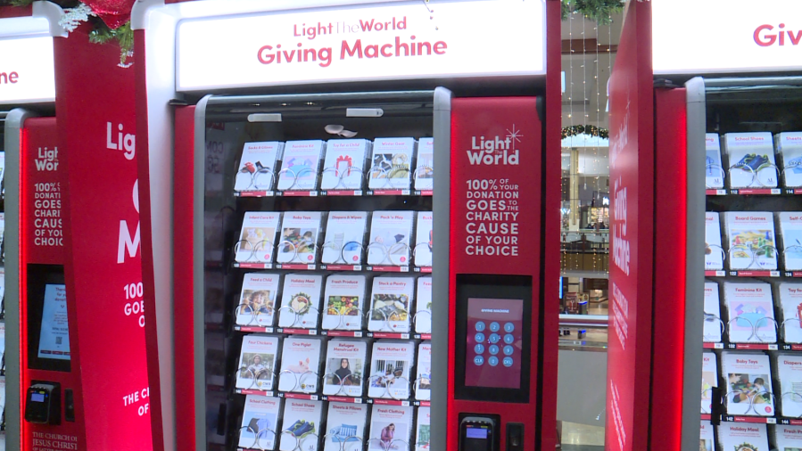 West County Mall installs 'Giving Machines' for holiday donations