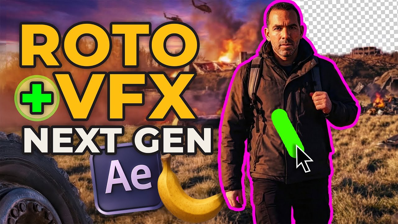 New After Effects VFX workflow: RotoBrush 3, Nano Banana Pro & Kling O1 ...