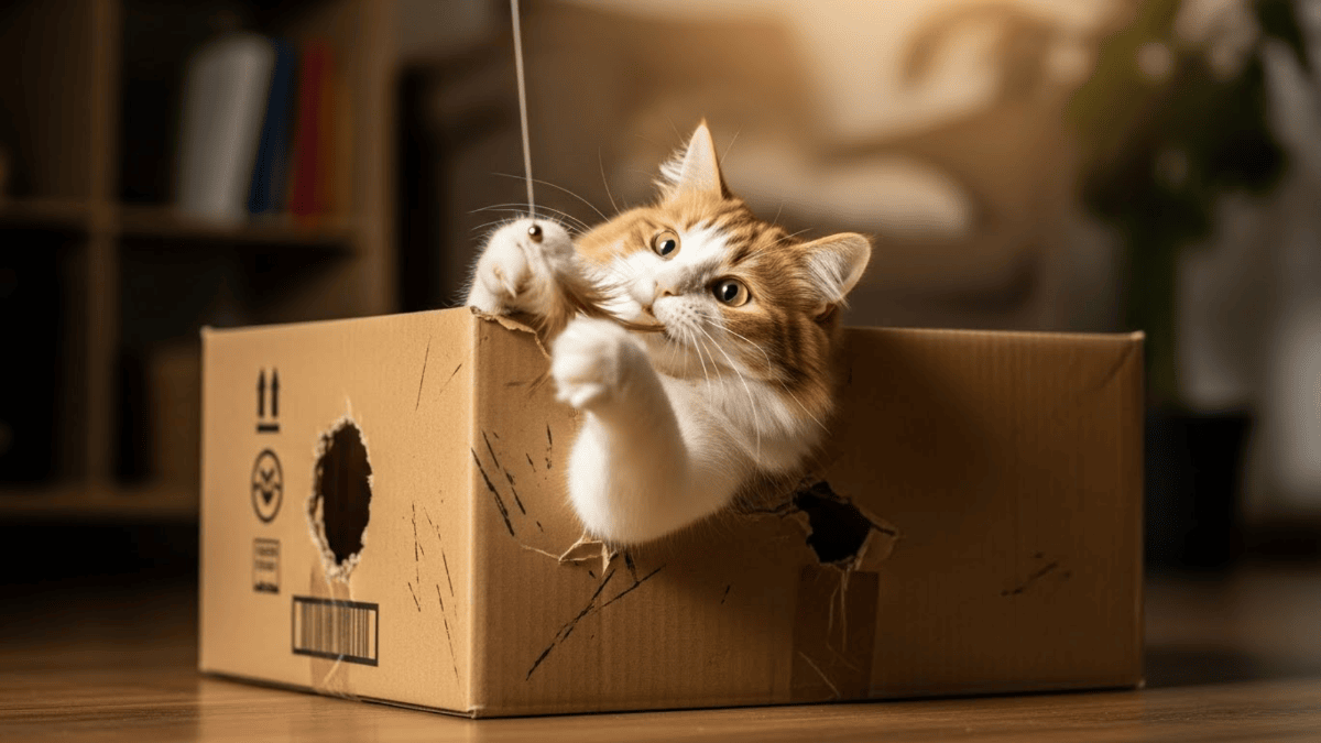 Reasons why your cat prefers boxes over expensive toys