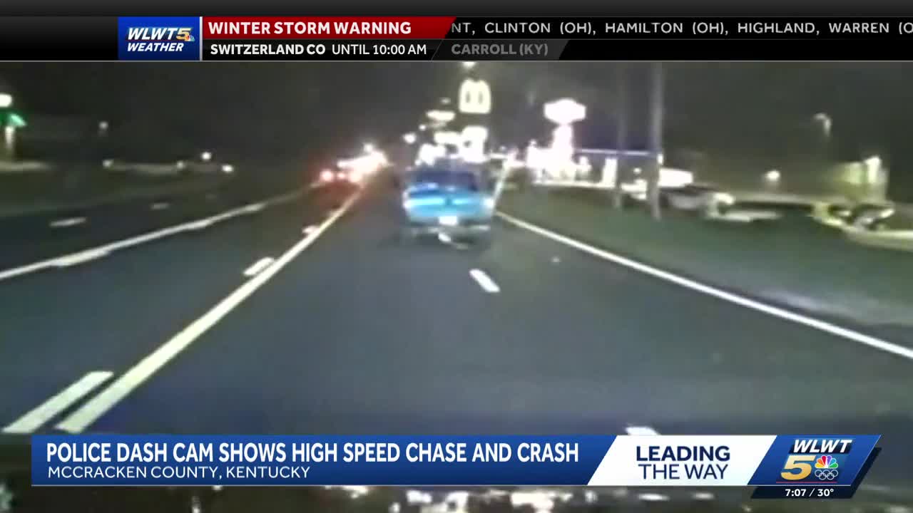 Video High Speed Chase Ends With Suspect Crashing Into House In Kentucky