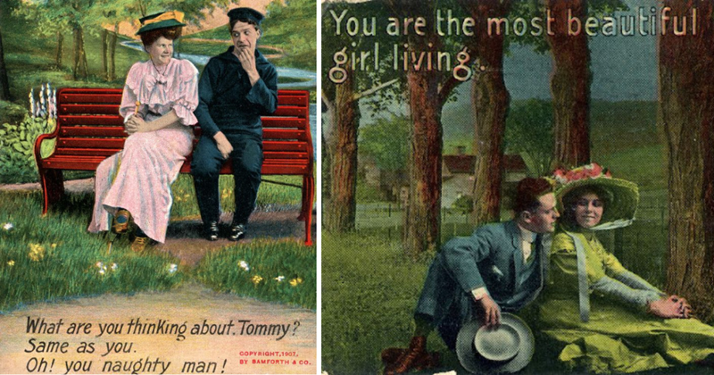 33 romantic postcards from the early 1900s that prove love has always ...