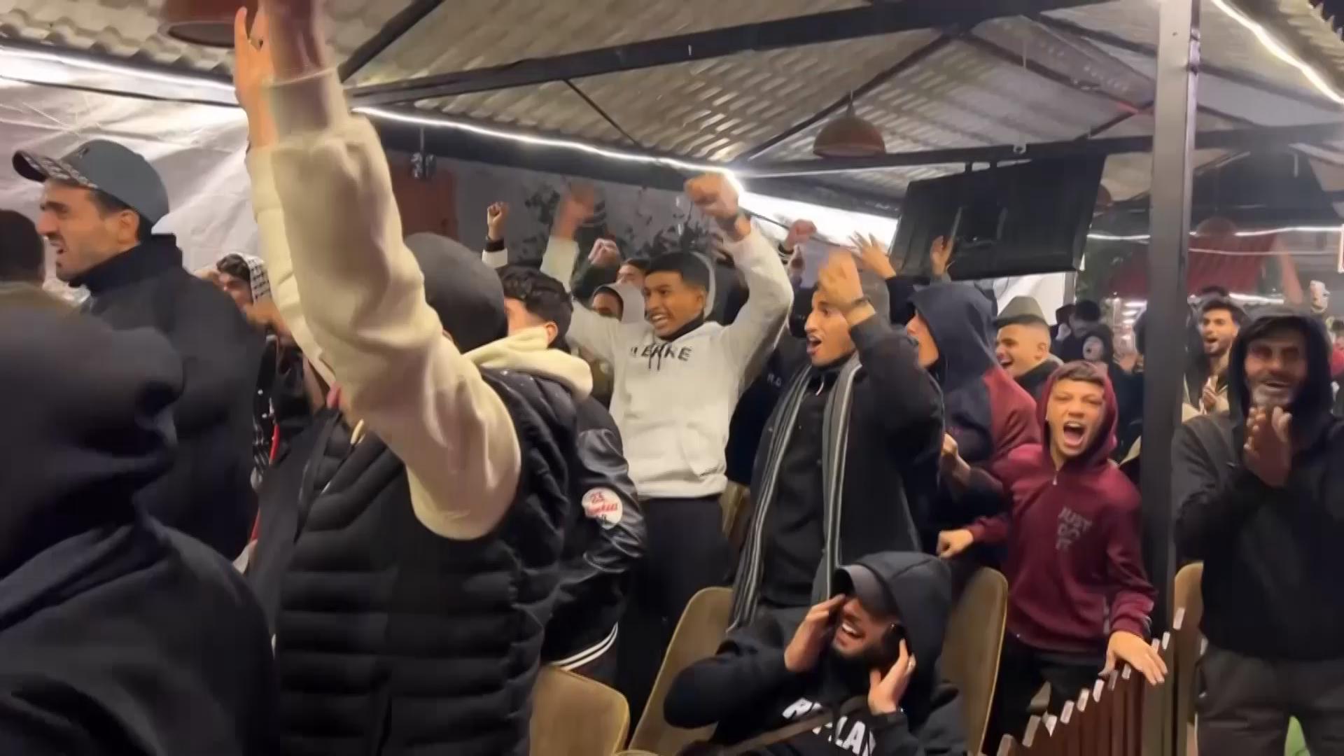 Soccer fans in Gaza Strip gather to watch Palestinian team play Saudi ...